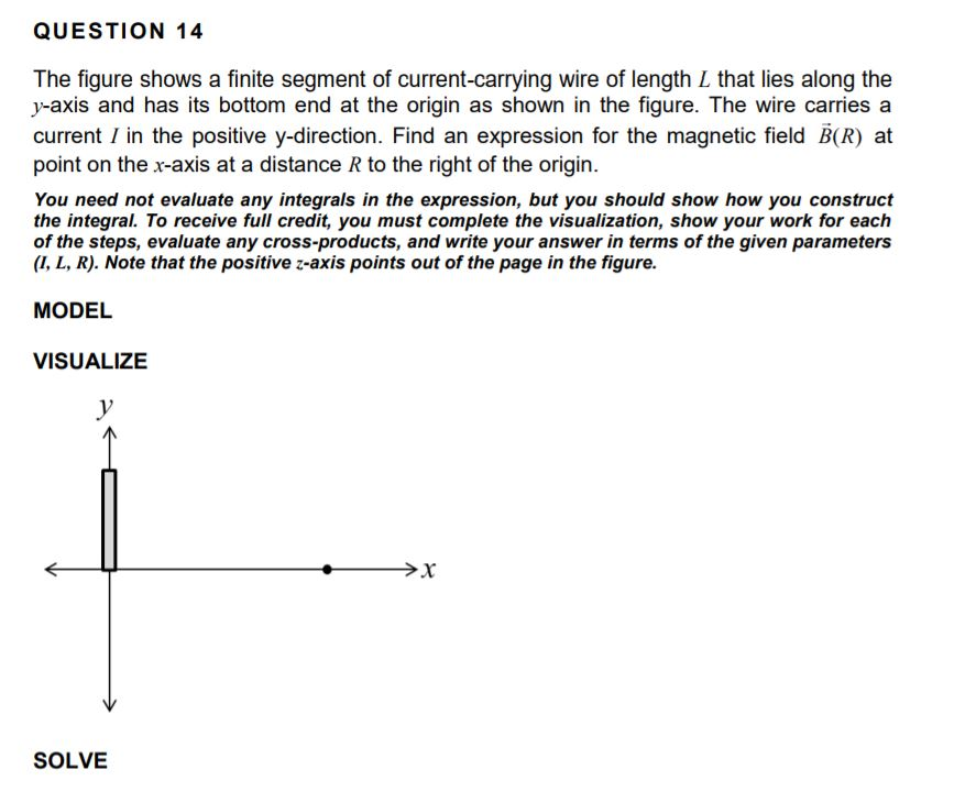 Solved QUESTION 14 The figure shows a finite segment of | Chegg.com
