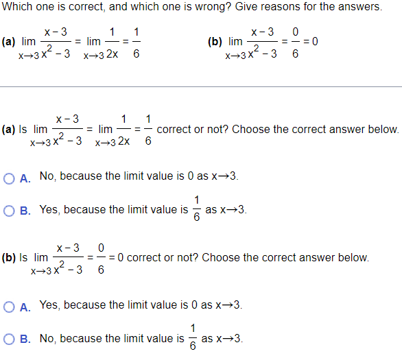 Solved Which one is correct, and which one is wrong? Give | Chegg.com