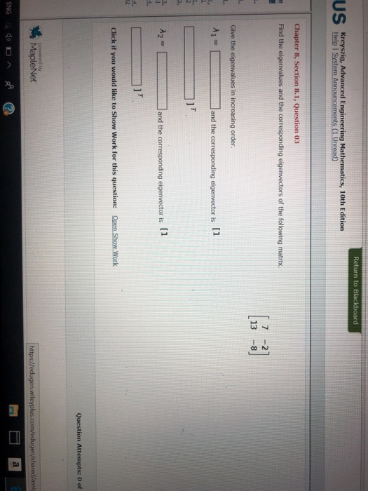Solved 10th Edition Chapter 8, Section 8.1, Question 03 138 | Chegg.com