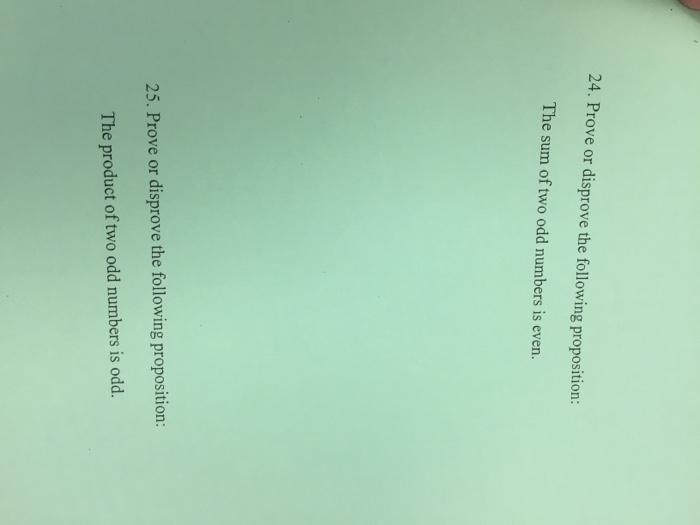 Solved 24. Prove or disprove the following proposition: The | Chegg.com