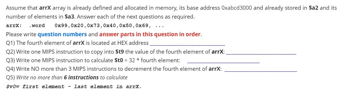 Solved Assume that arrX array is already defined and | Chegg.com