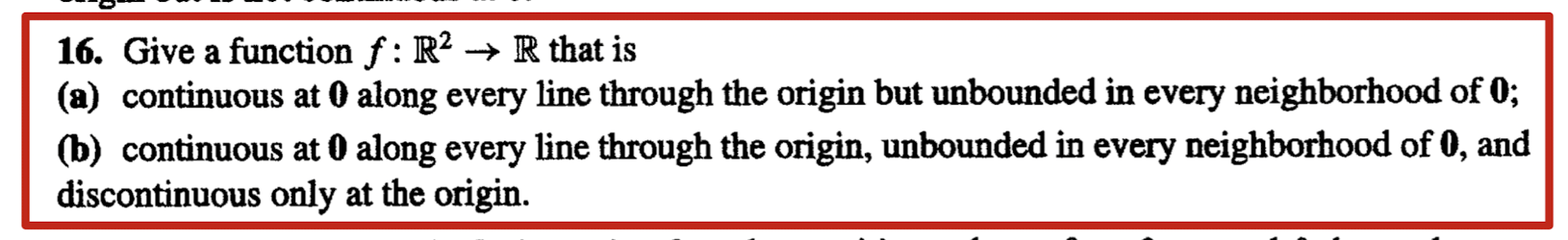 Solved 16. Give a function f:R2→R that is (a) continuous at | Chegg.com