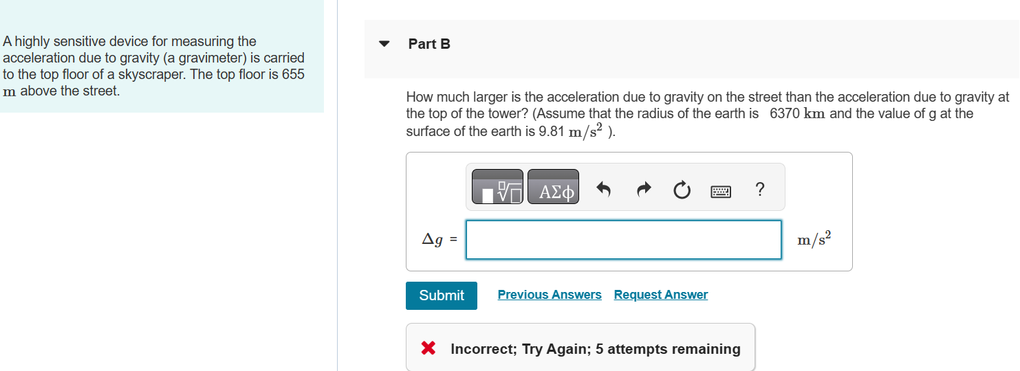 Solved A highly sensitive device for measuring the Part B | Chegg.com