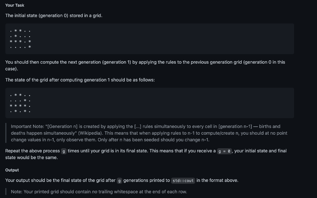 Solved 2. game_of_life What is The Game of life? Not to be | Chegg.com