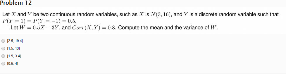 Solved Problem 12 Let X And Y Be Two Continuous Random 