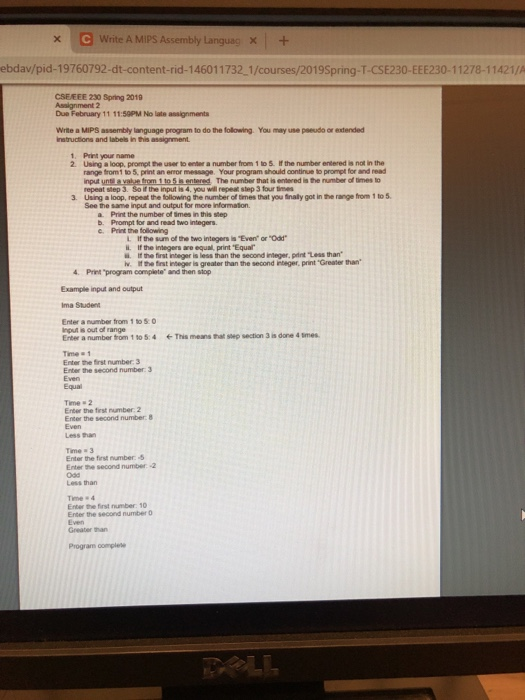 (Solved) : X C Write Mips Assembly Languag X Ebdav Pid 19760792 Dt ... (Solved) : X C Write Mips Assembly Languag X Ebdav Pid 19760792 Dt ...