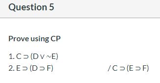 Solved This is a Discrete Math/ Symbolic Logic class | Chegg.com