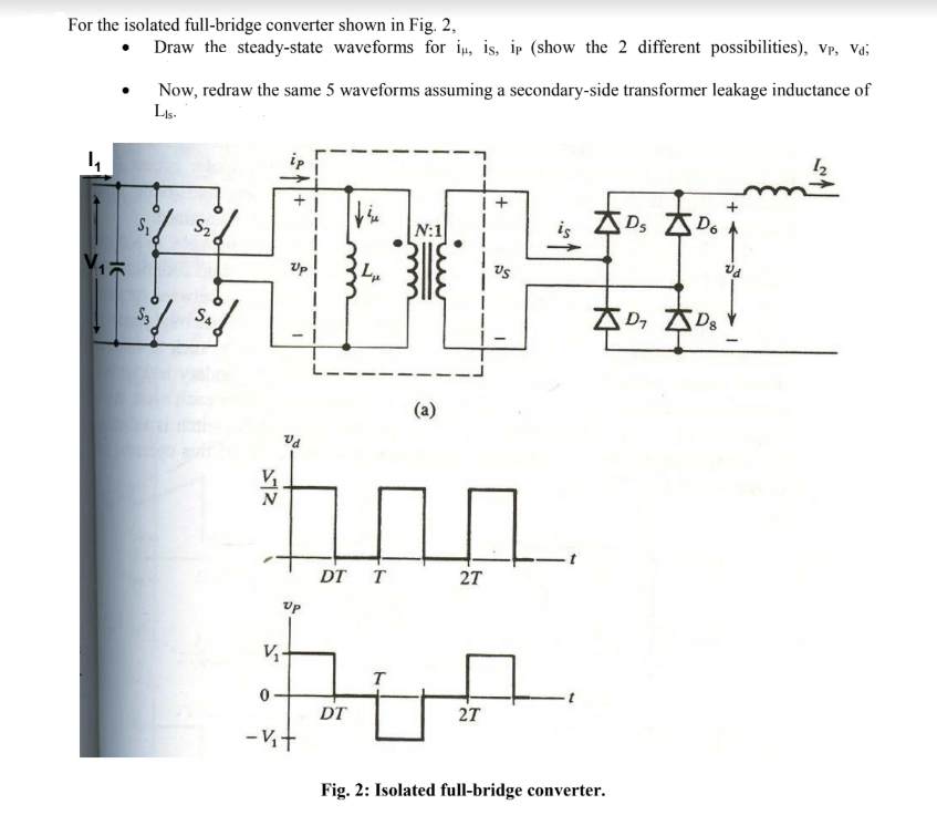 For the isolated full-bridge converter shown in Fig. | Chegg.com