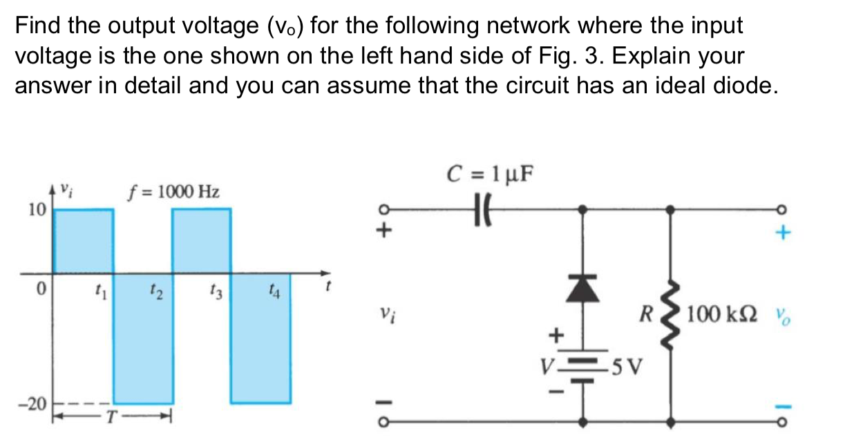 Solved Find the output voltage (vo) for the following | Chegg.com Solved Find the output voltage (vo) for the following | Chegg.com
