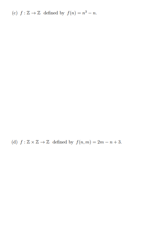 Solved 3. In each case, determine if the given function is | Chegg.com