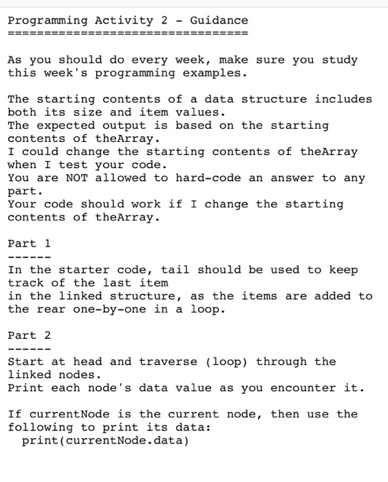 Solved This program exercises arrays and linked lists of | Chegg.com