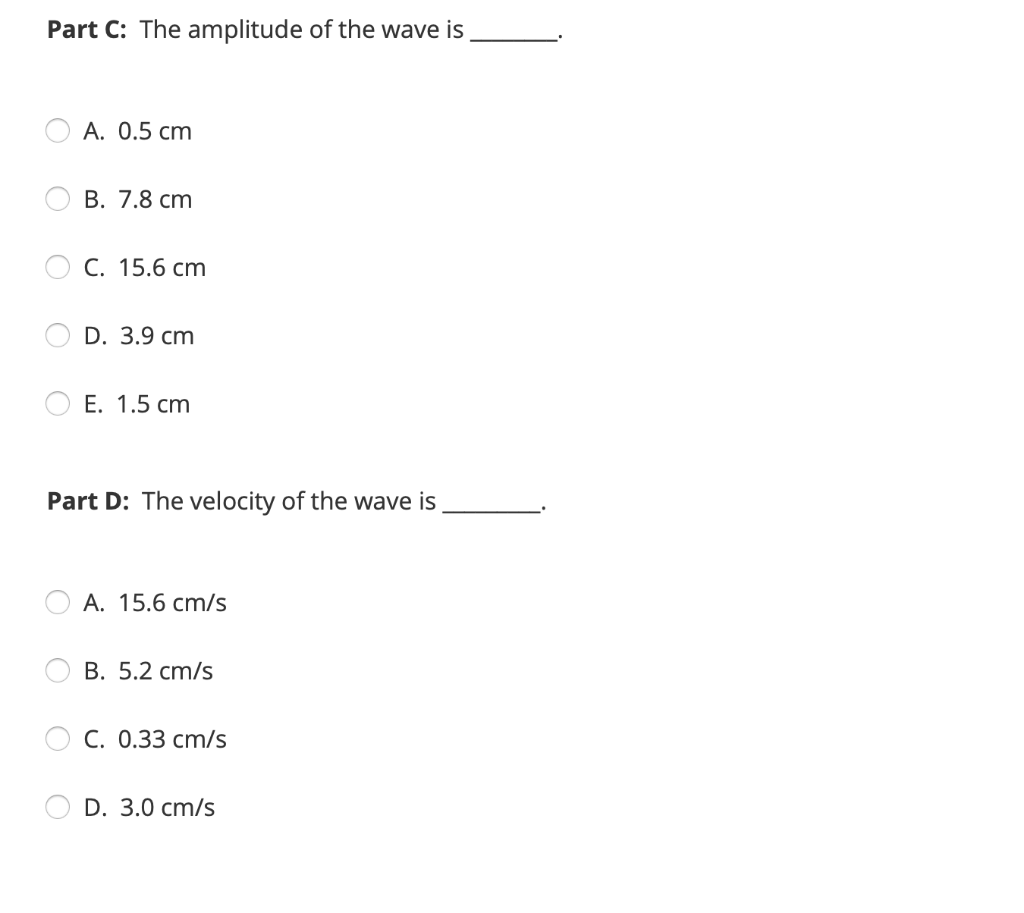 Solved 1 The Equation Of A Transverse Wave Traveling Along