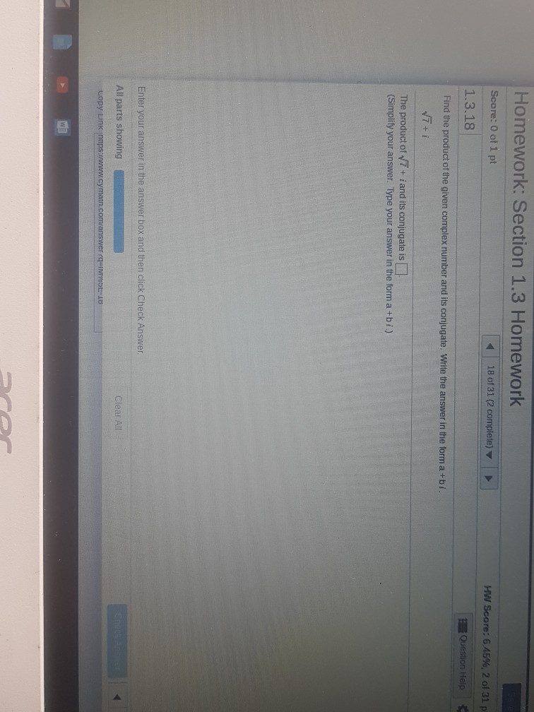 Solved Homework Section 1 3 Homework Score 0 Of 1 Pt