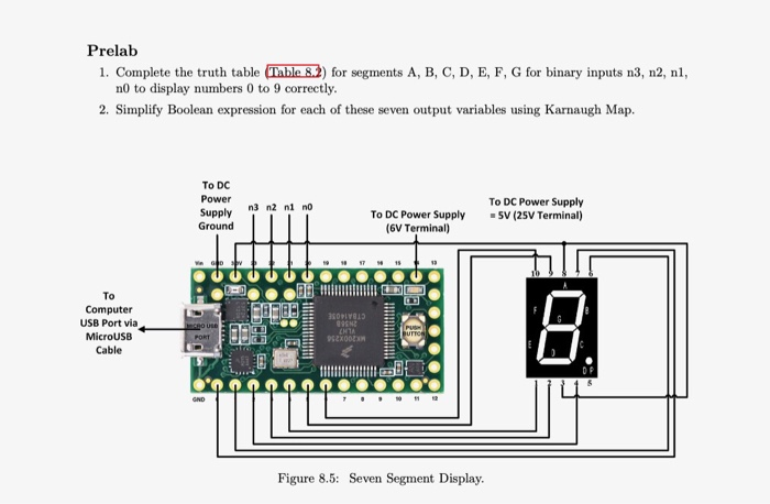Solved Experiment 8.1BCD to 7-Segment Display Decoder In | Chegg.com