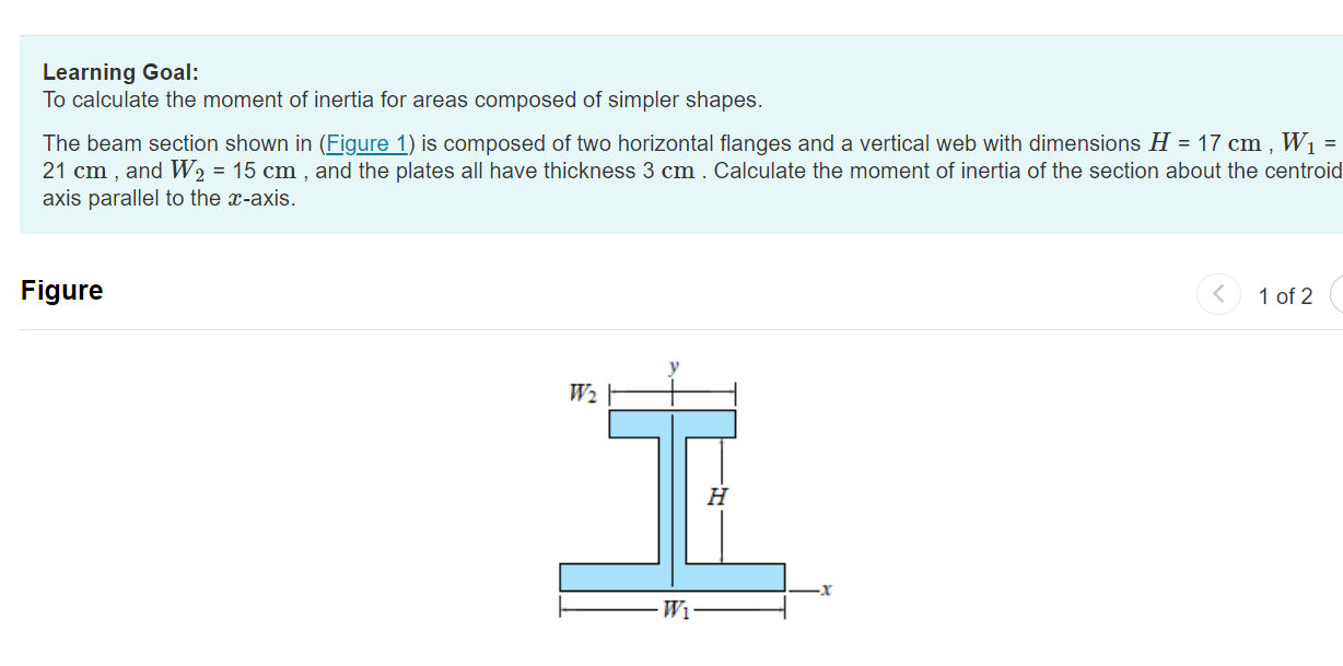 Solved Begin by calculating the moment of inertia of the two | Chegg.com