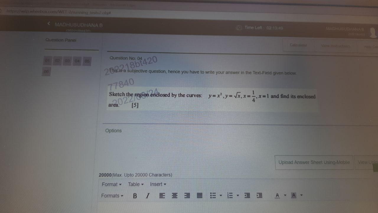 Solved Sketch the region enclosed by the curves: | Chegg.com