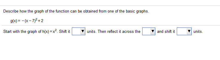 Solved 20 Describe how the given function can be obtained | Chegg.com