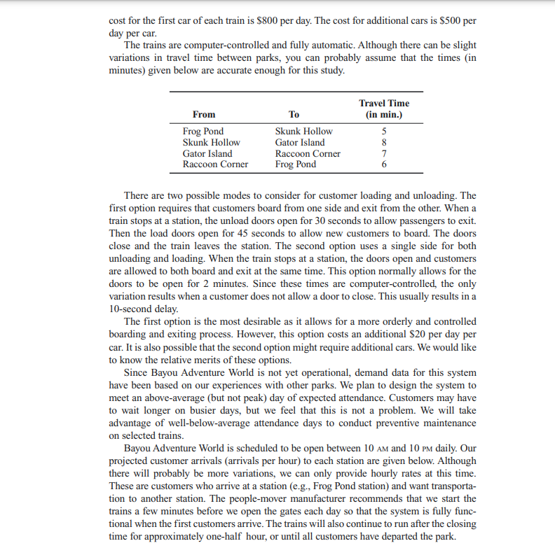 Solved Please Build this entire Model using Arena Simulation | Chegg.com