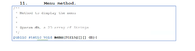 Solved Write a Java program to manage (display, add, remove, | Chegg.com