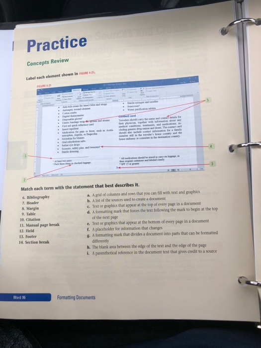 Solved Practice Concept s Review FIGURE &21 Label each | Chegg.com