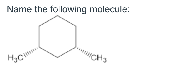 Solved Name the following molecule: | Chegg.com
