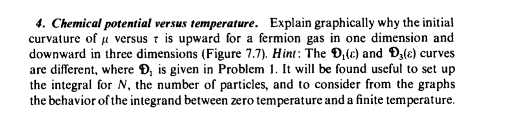 Solved 4. Chemical potential versus temperature. Explain | Chegg.com