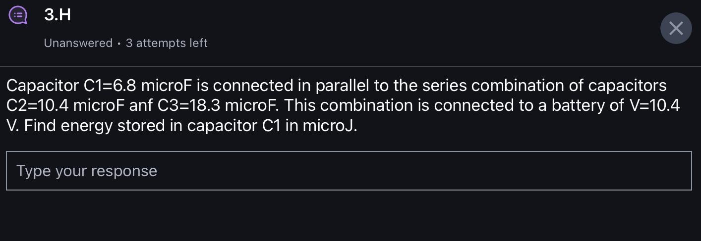Solved Capacitor C1=6.8 microF is connected in parallel to | Chegg.com