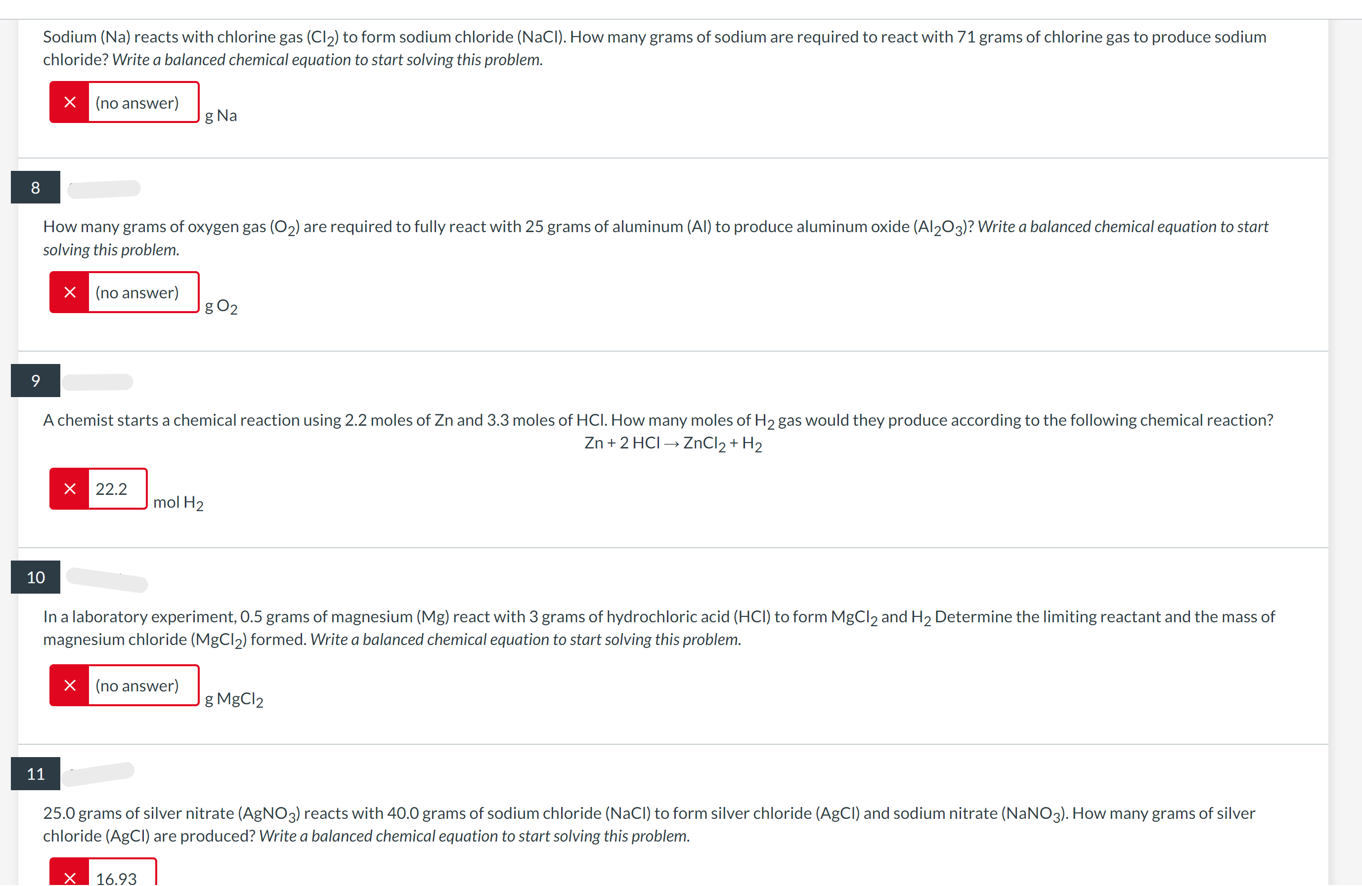 Solved I really need these done, please. I will give thumbs | Chegg.com