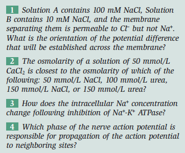 Solved 1 Solution A contains 100 mM NaCl, Solution B | Chegg.com