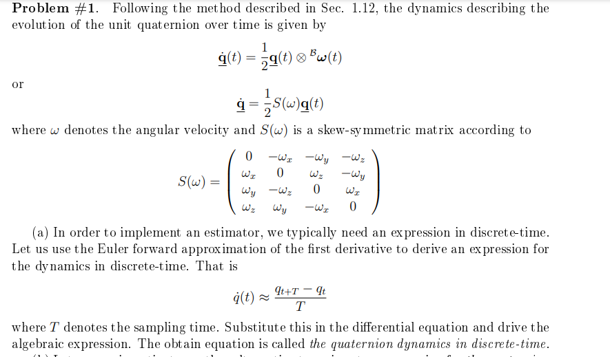Problem #1. Following the method described in Sec. | Chegg.com
