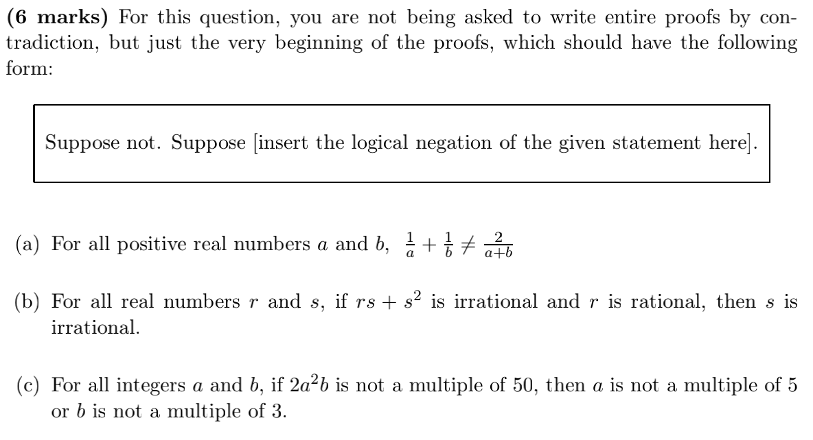 Solved (6 marks) For this question, you are not being asked | Chegg.com