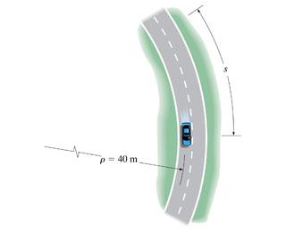 Solved The car has an initial speed v0=20 m/s. It increases | Chegg.com