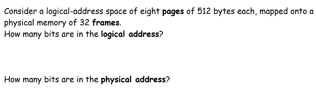 Solved Consider a logical-address space of eight pages of | Chegg.com