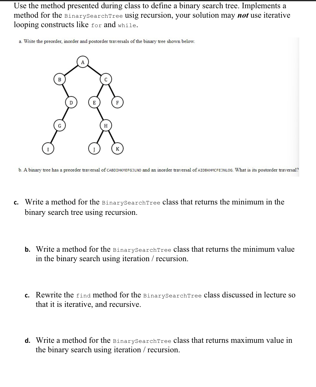 Use the method presented during class to define a | Chegg.com