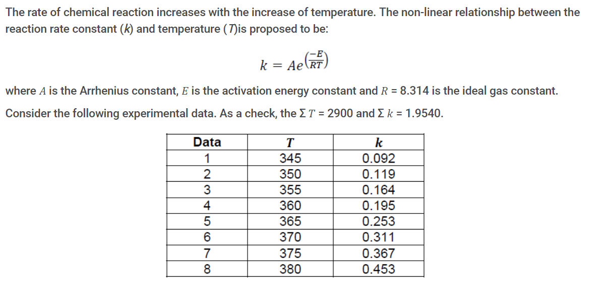 Solved Use least-square regression to determine a1, a0 | Chegg.com