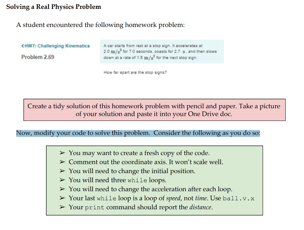 Solved Please use python on glowscript to answer the below | Chegg.com