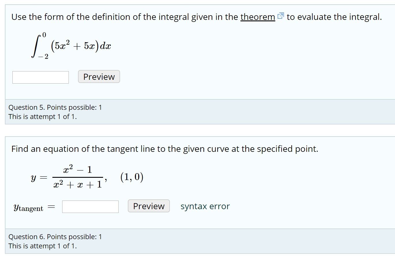 Solved Use the form of the definition of the integral given | Chegg.com