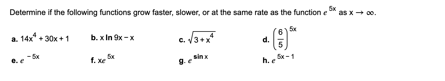 Solved (Answer question H) Determine if the following | Chegg.com