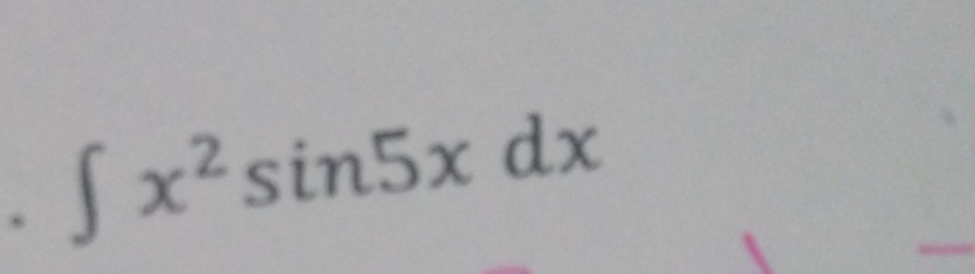 Solved x?sin5x dx | Chegg.com