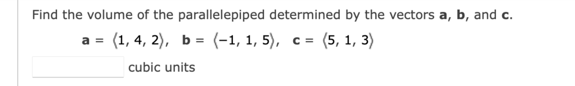 Solved Find the volume of the parallelepiped determined by | Chegg.com