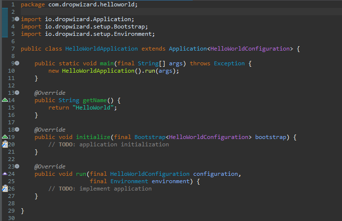 Solved package com.dropwizard.helloworld; 3⊕ import | Chegg.com