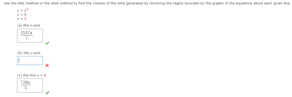 Solved Use the disk method or the shell method to find the | Chegg.com