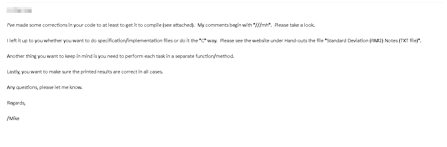 Solved FIxing code(change into 3 files as h files; and two | Chegg.com