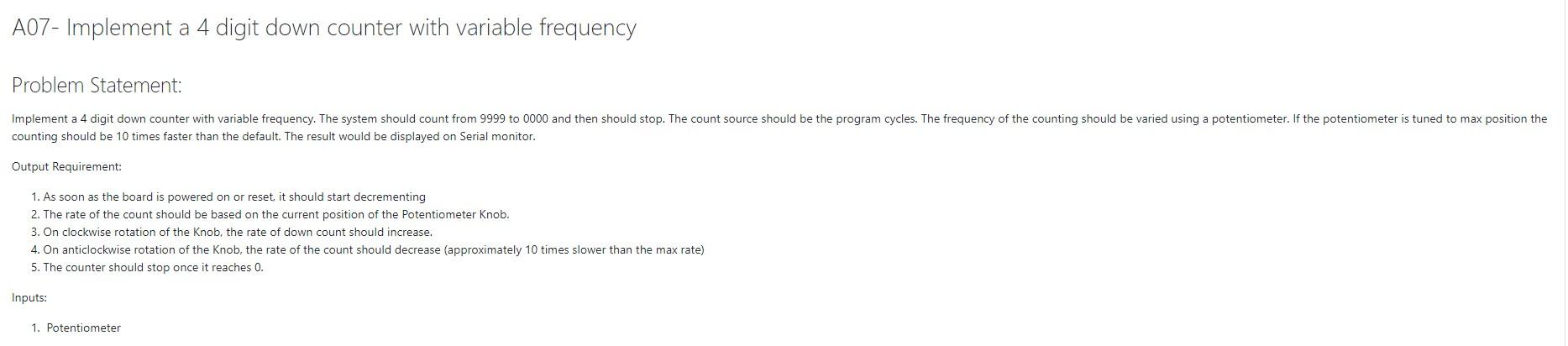 Solved how to write the microcontroller code for self down | Chegg.com