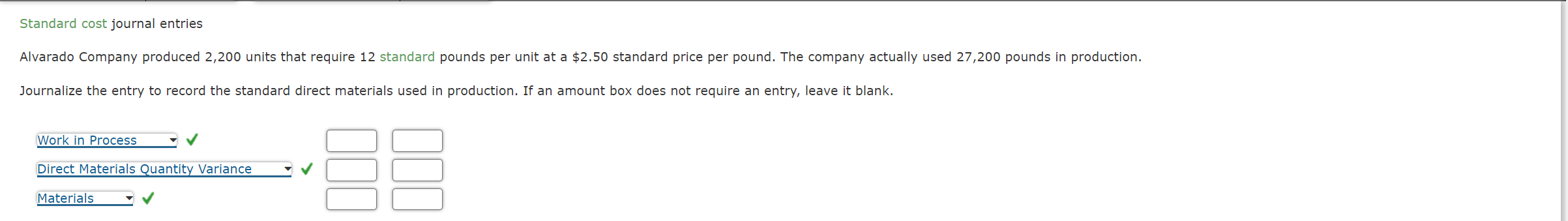 Solved Alvarado Company produced 2,200 units that require 12 | Chegg.com
