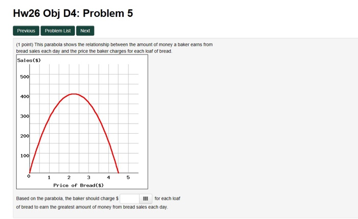 Solved Hw26 Obj D4: Problem 5 Previous Problem List Next (1 | Chegg.com