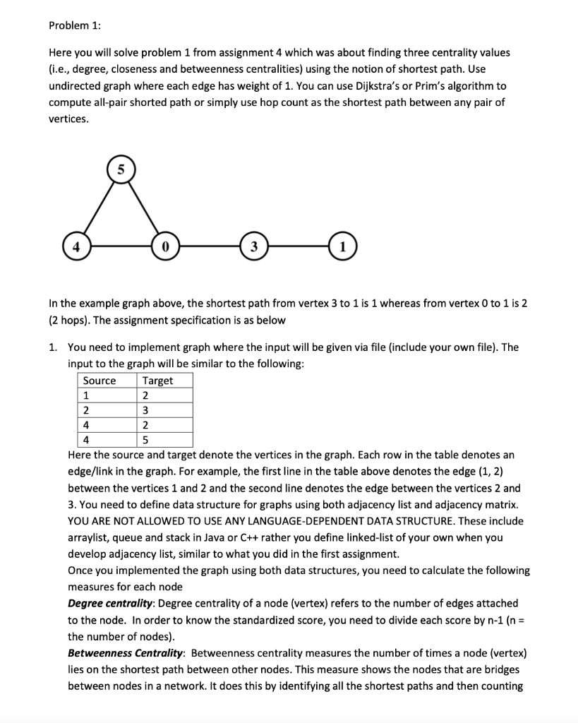 Problem 1: Here you will solve problem 1 from | Chegg.com