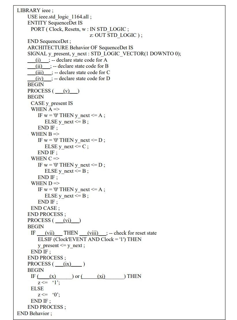 Solved LIBRARY ieee ; USE ieee.std_logic_1164.all; ENTITY | Chegg.com