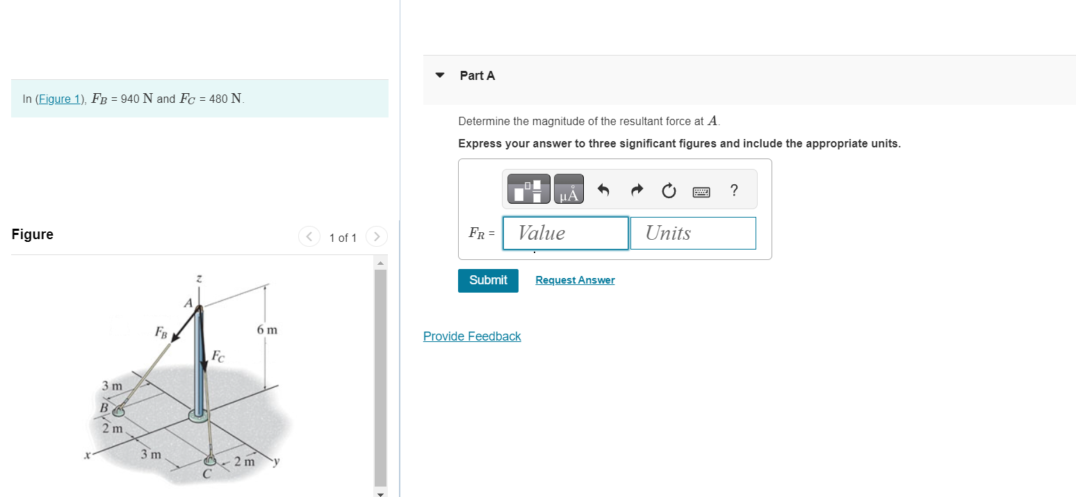 Solved In (Figure 1), FB=940N ﻿and FC=480N.Figure1 ﻿of | Chegg.com