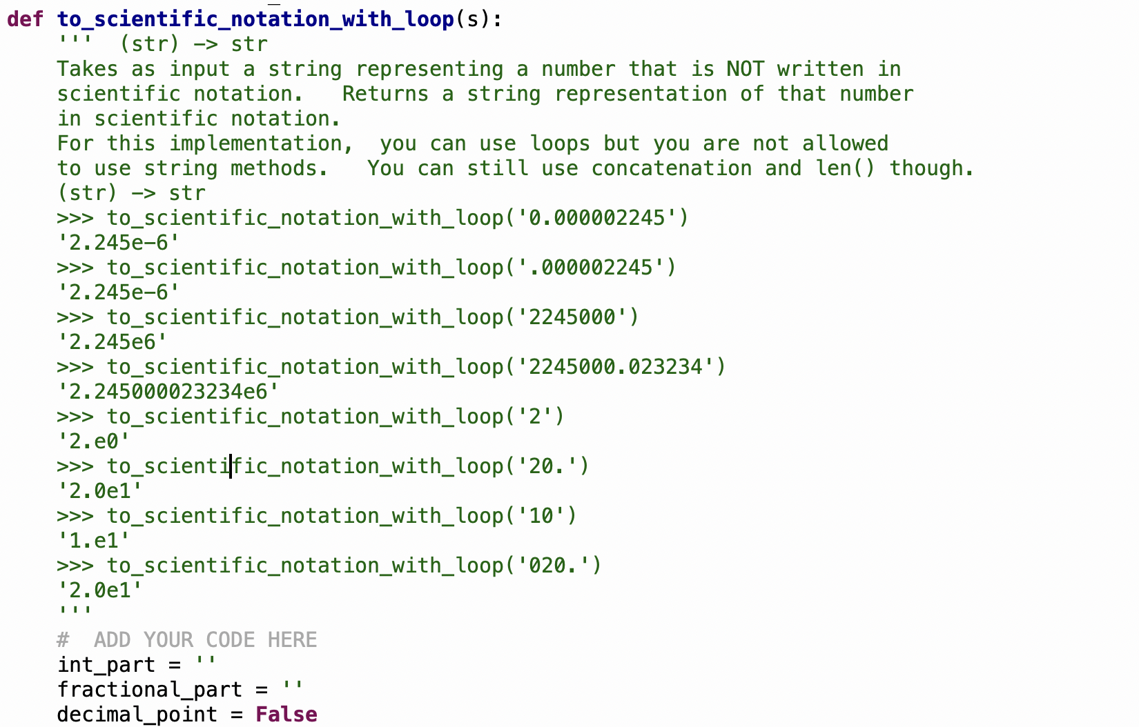 Solved use for loop>>> | Chegg.com